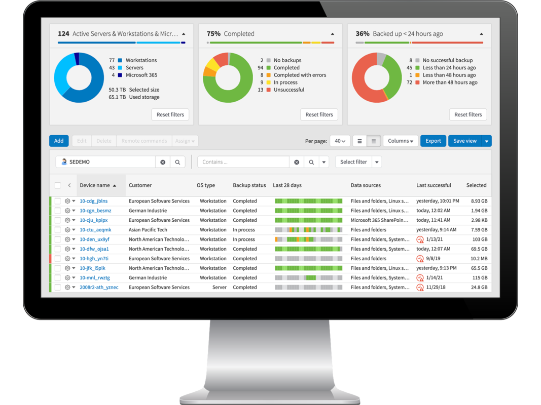 Backup PRO – Administrator Systems